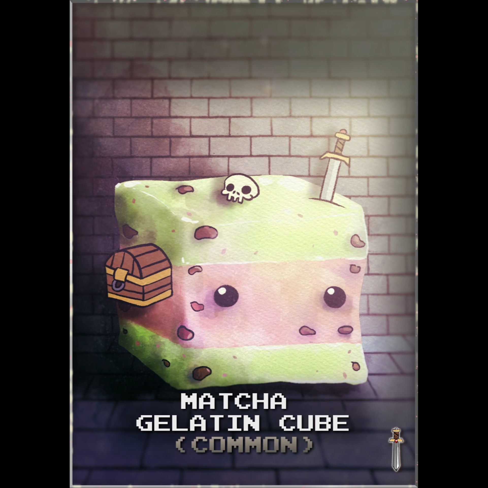 Matcha Gelatin Cube #303 | Genesis Kaiju | Treasure Market
