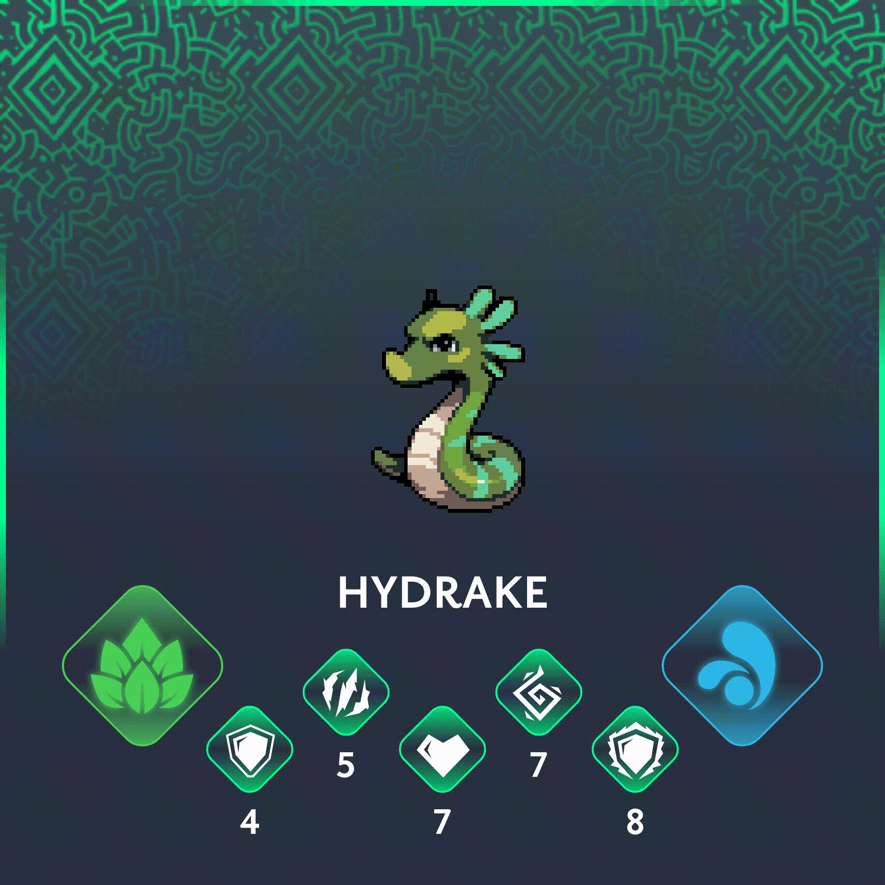 Hydrake #1346 | Kuroro Origin Beasts | Kuroro Beasts | Treasure